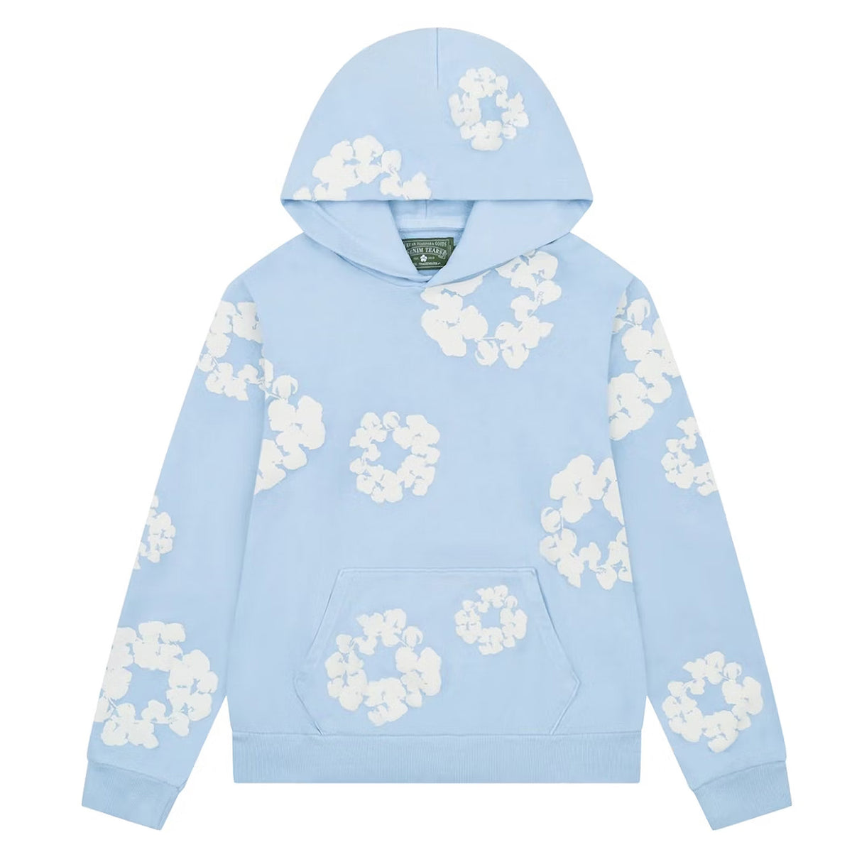 Denim Tears The Cotton Wreath Hoodie Powder Blue – sneakrflow