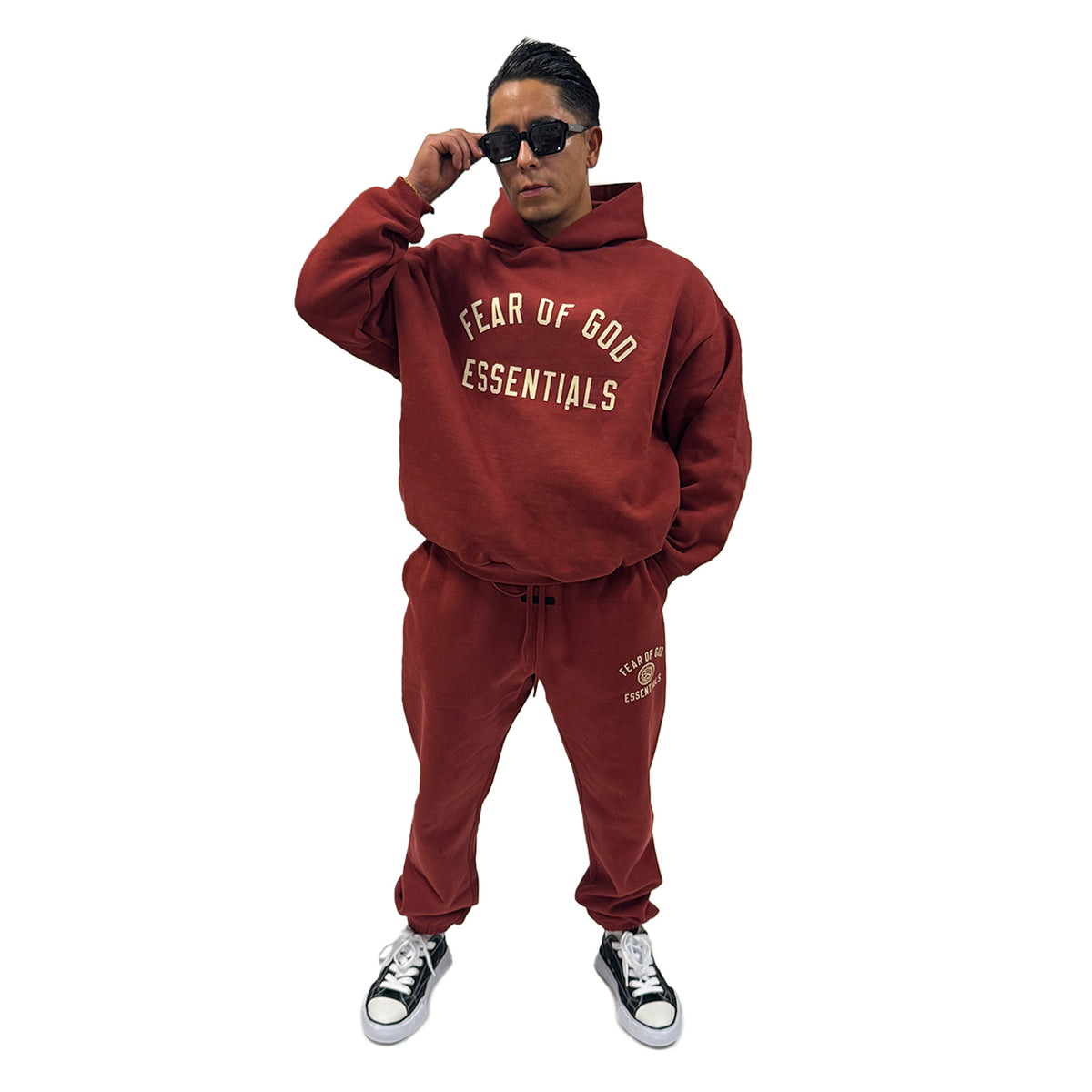 Fear Of God Essentials FW24 Crimson Set – sneakrflow